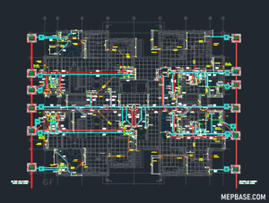 Residential Drainage System AutoCAD Drawing Free Download