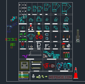 AutoCAD Drainage Fittings Section & Typical Details DWG Free Download