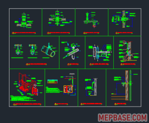 Fire Fighting Dynamic Blocks & Standard Details DWG Download
