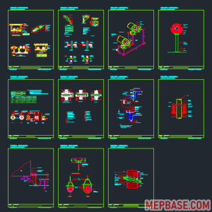 Complete Piping Detail DWG Library for MEP Systems Download