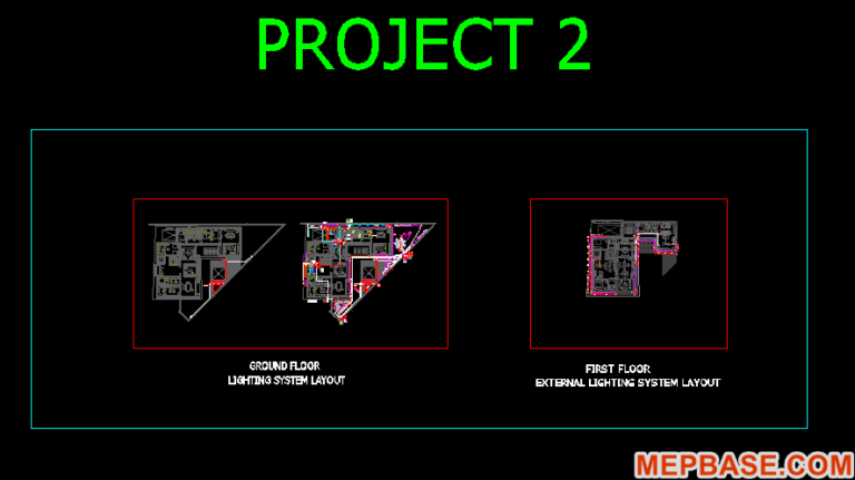AutoCAD Lighting System Layout Shop Drawing Free Download
