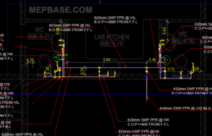 Water Supply Shop Drawing (Cold & Hot Water) – DWG Download