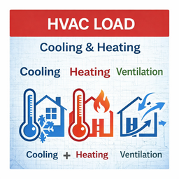 HVAC Load Calculation: Cooling & Heating Load Formulas (ASHRAE)