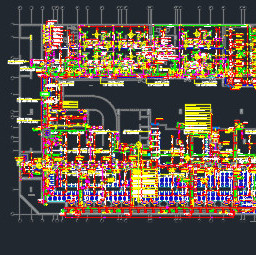 Composite MEP Shop Drawing with Sections Free Download