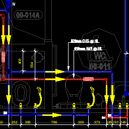 AutoCAD Water Supply Shop Drawing Project Free Download